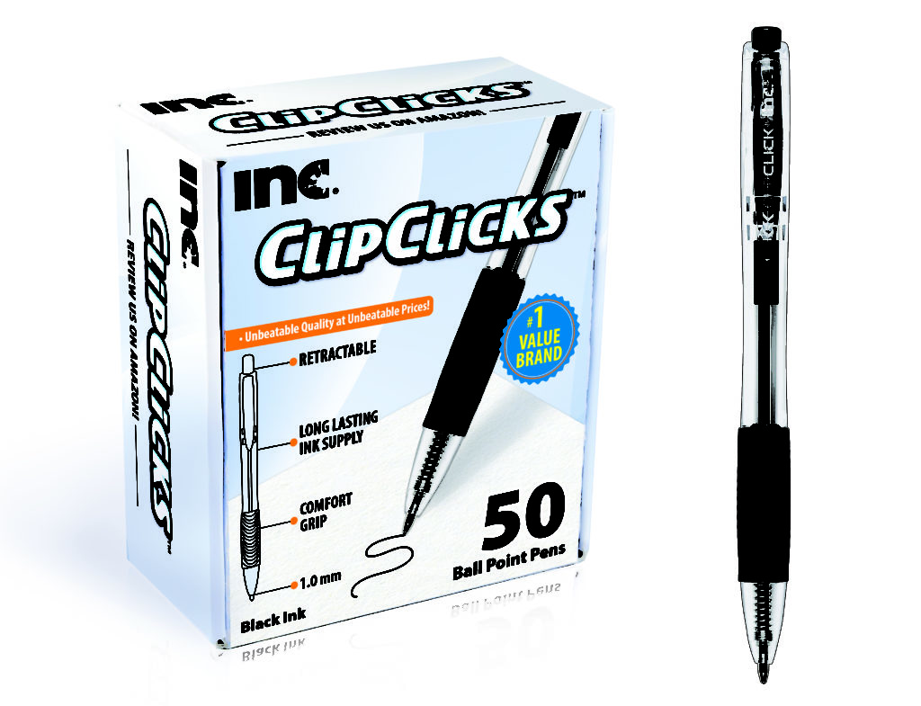 Clip Clicks Ballpoint Pen 1.0 MM tip – Peachtree Playthings